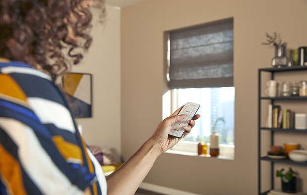 Electric Roman Blinds | Motorised Roman Blinds | Somfy